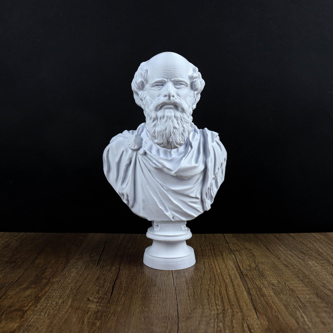 Archimedes Bust, Ancient Mathematician Statue, Greek Mythology Inspired ...