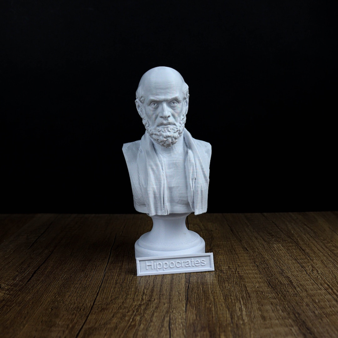 Hippocrates Bust Sculpture, Greek Physician Statue - Etsy