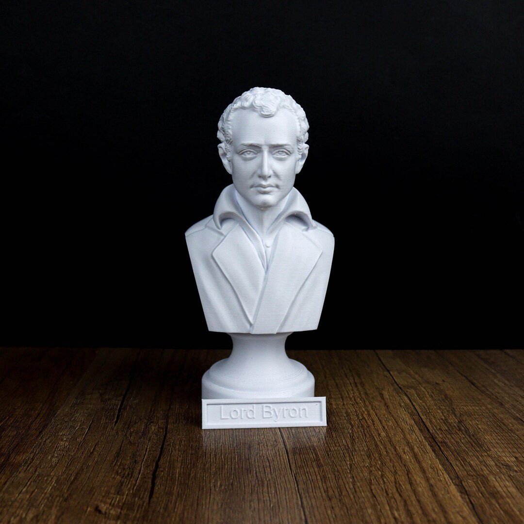 George Gordon Byron Bust, Lord Byron Staute, British Poet - Etsy