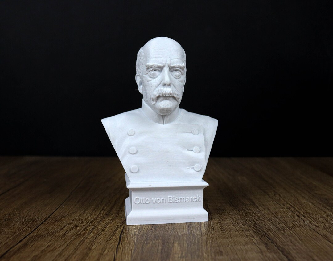 Otto Von Bismarck Bust, Chancellor of the German Empire 3d Bust ...