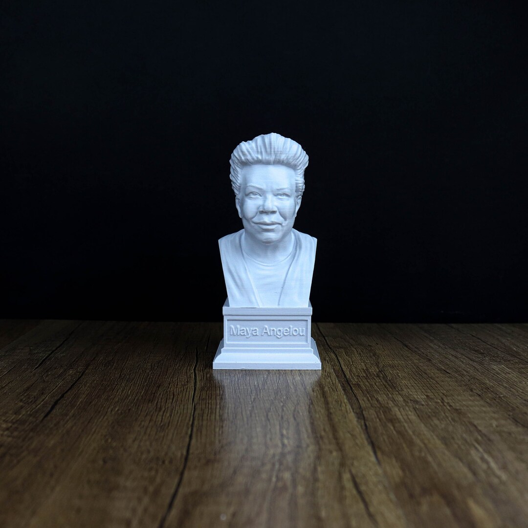Maya Angelou Bust, African American Writer Statue, Civil Rights ...