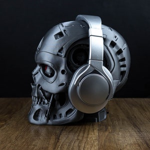 Terminator Endoskeleton Headphone Holder Skull T-800 LED - Etsy