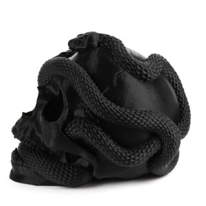 Skull and Snake Headphone Holder, Headset Stand, Bust, Sculpture ...