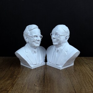 Warren Buffett and Charlie Munger Bust - Etsy