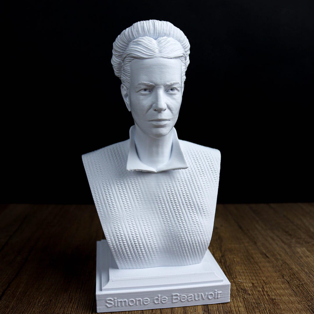 Simone De Beauvoir Bust, French Philosopher, Feminist Icon Statue for ...
