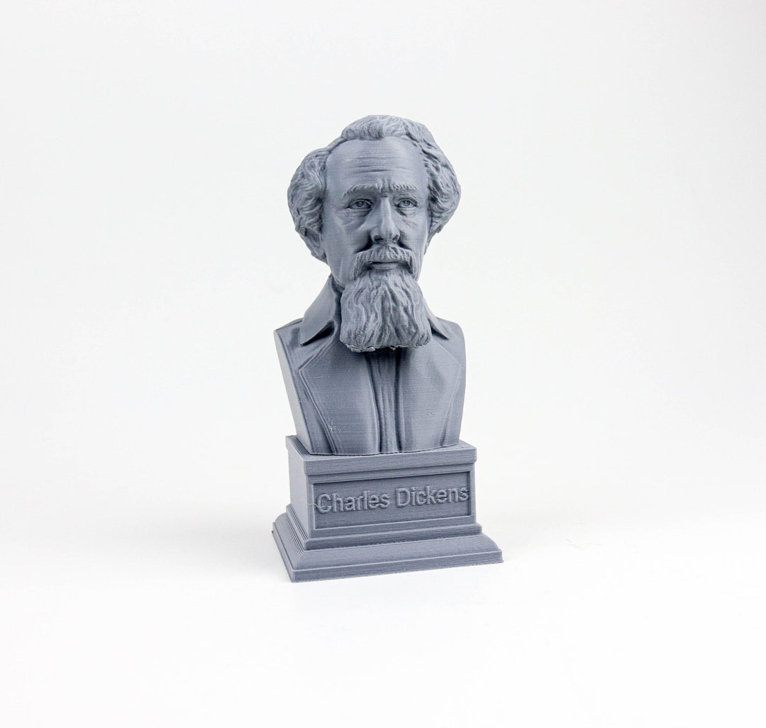 Charles Dickens Bust, English Writer and Social Critic Statue - Etsy