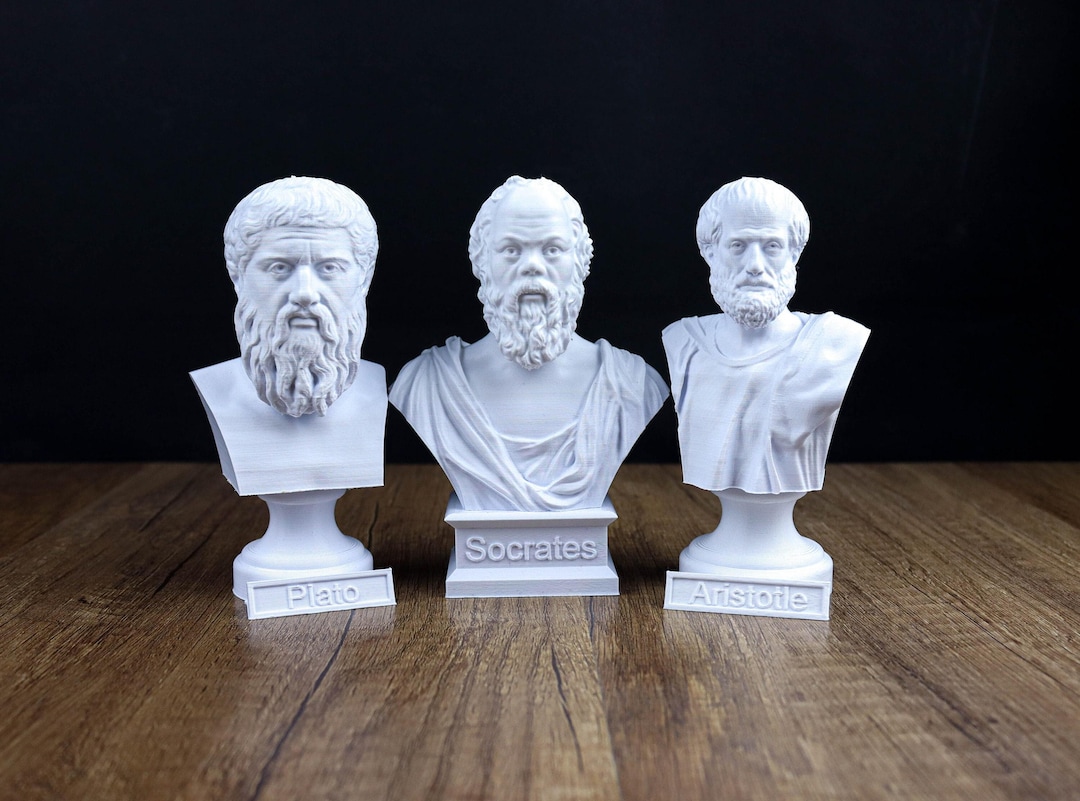 Socrates, Aristotle, Plato Busts Value Pack, Greek Philosophers Statues ...