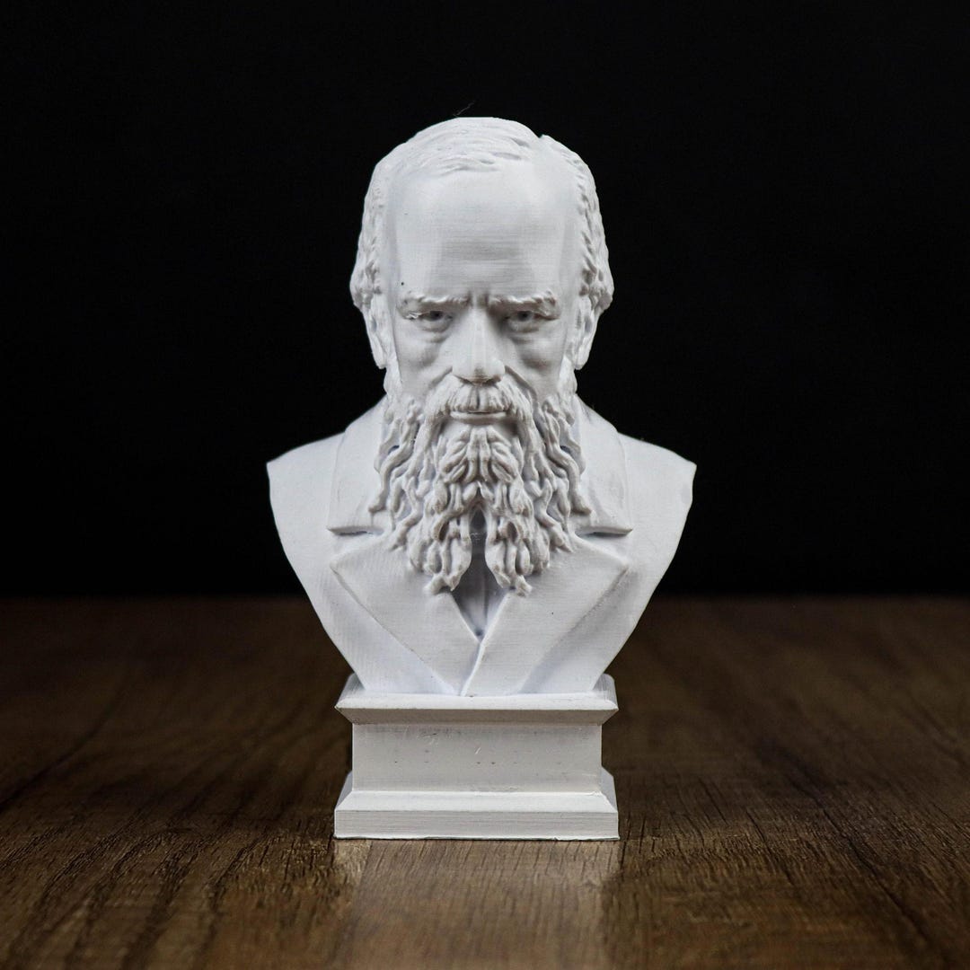 Fyodor Dostoevsky Bust, Russian Novelist Statue, Gift for Poetry - Etsy