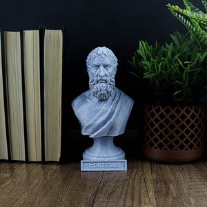 Epictetus Bust, Ancient Greek Philosopher Figurine, Stoic Philosopher ...