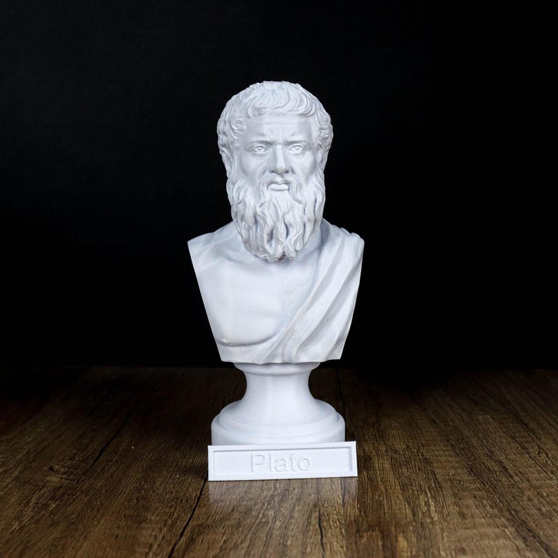 Bustos de sócrates, aristóteles y platón, estatuas de filósofos griegos ...