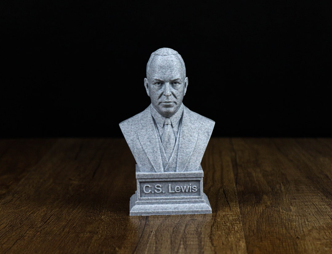 C.S. Lewis Bust, British Writer Statue, Sculpture Decoration - Etsy