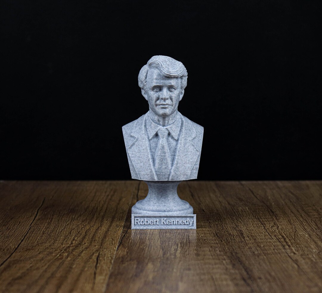 Robert F. Kennedy Bust, RFK Statue, Sculpture Decoration - Etsy
