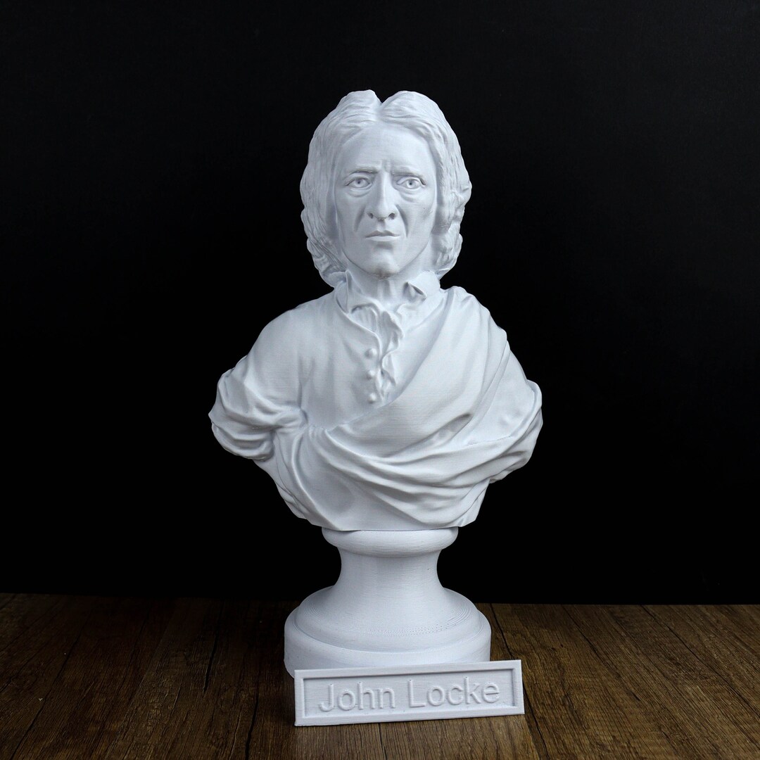 John Locke Bust, English English Philosopher Statue, Sculpture ...
