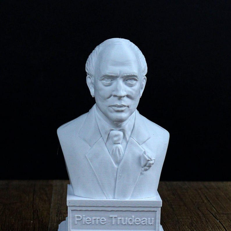 Pierre Trudeau Bust, Canadian Prime Minister Statue - Etsy