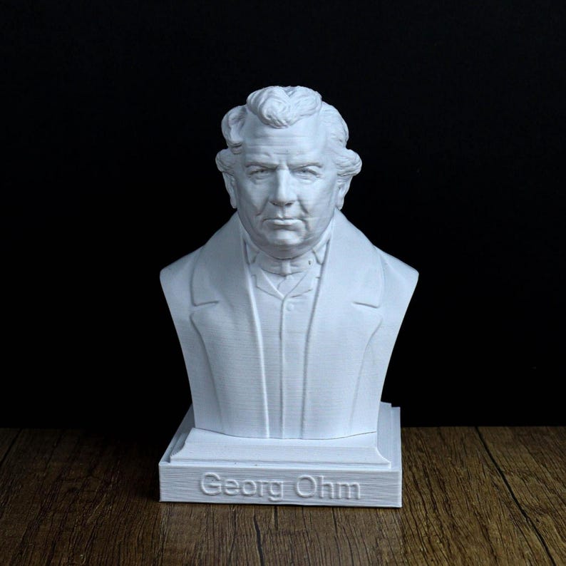 Georg Ohm Bust, German Physicist and Mathematician Statue, - Etsy
