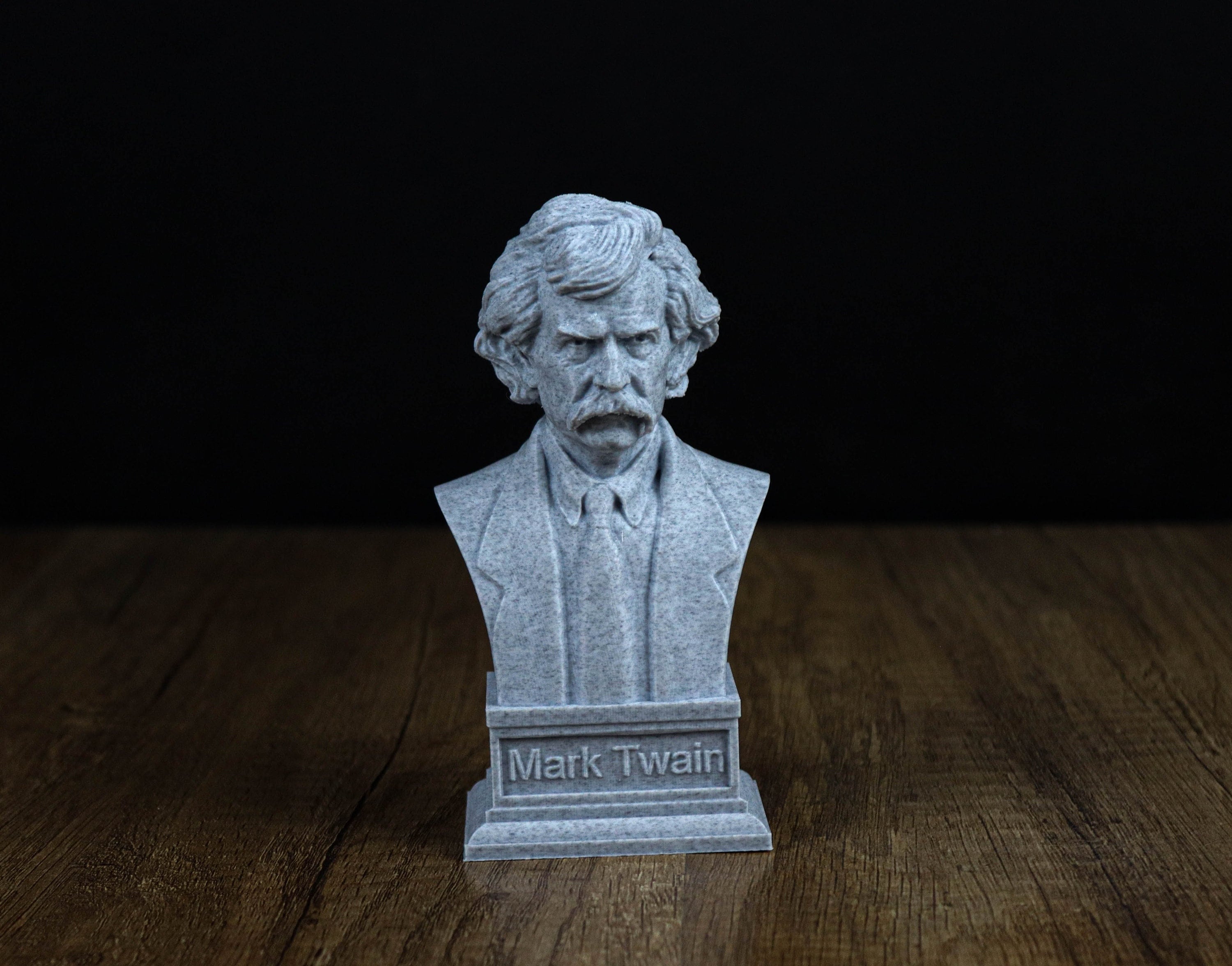 Mark Twain Bust American Writer Statue Sculpture Decor - Etsy