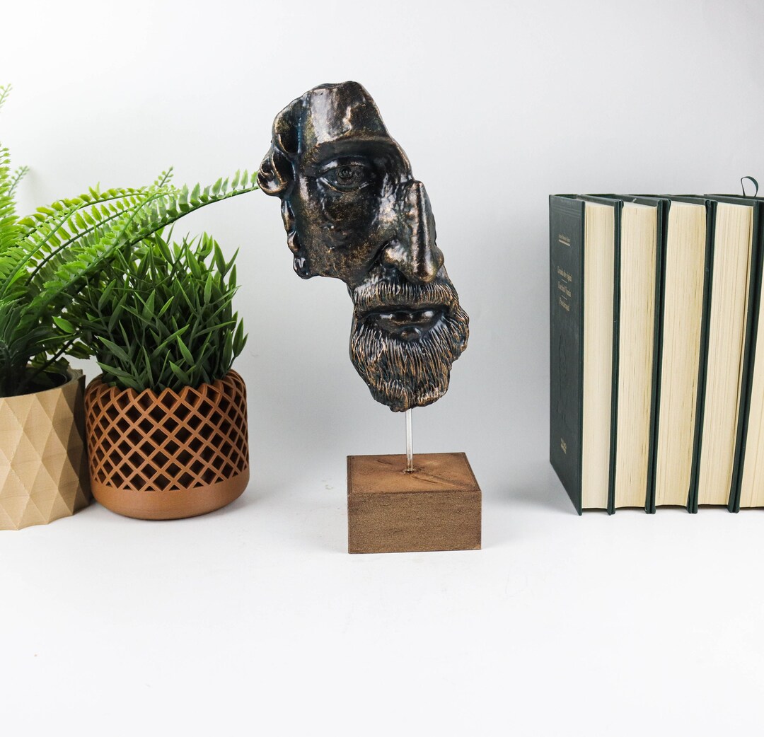 Marcus Aurelius Bust, Half Face Marcus Aurelius Art Sculpture, Roman ...