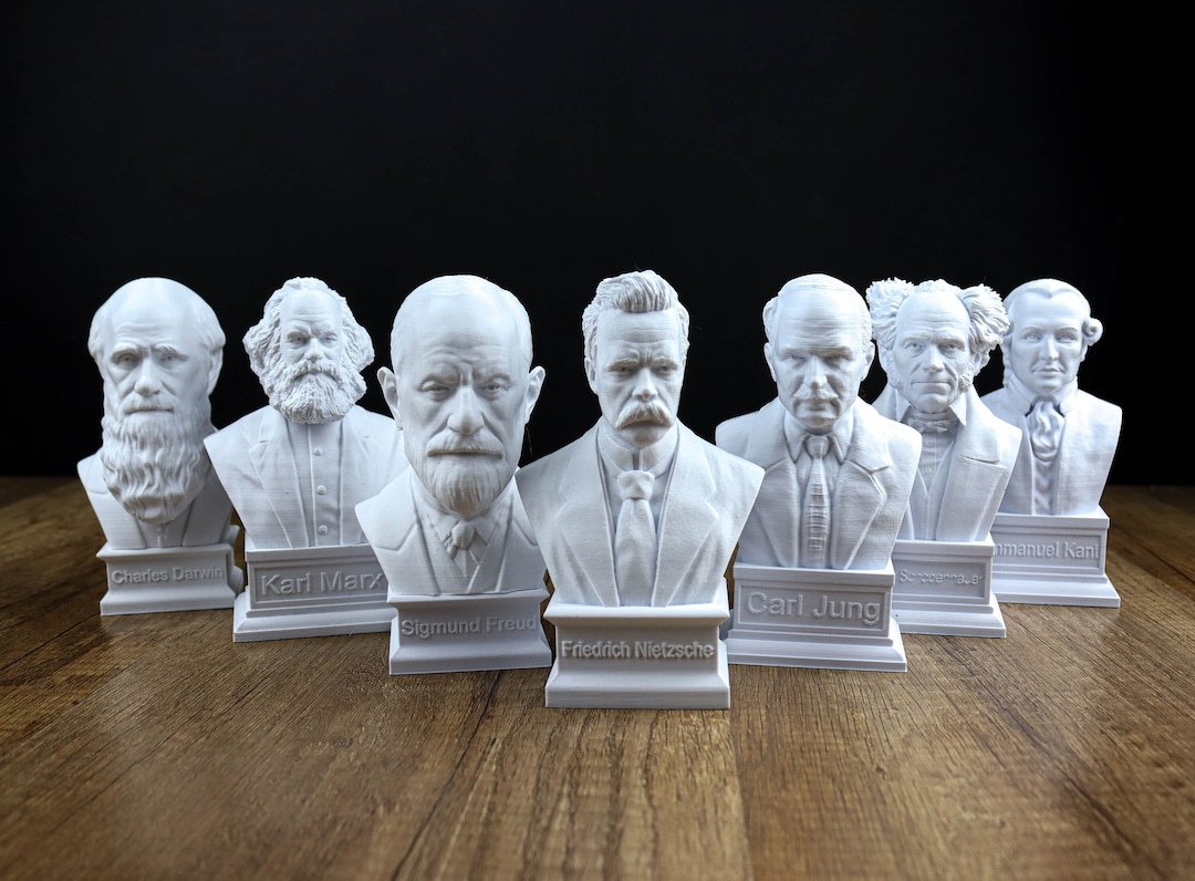 Philosophers Busts Value Pack Collection: Friedrich Nietzsche, Sigmund ...