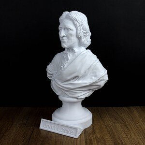 John Locke Bust, English English Philosopher Statue, Sculpture ...