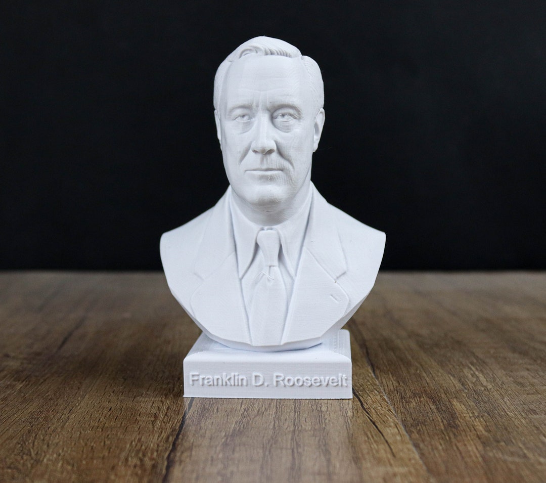 Franklin D. Roosevelt Bust, 32nd U.S. President Sculpture - Etsy
