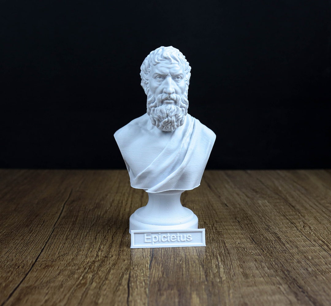 Epictetus Bust, Ancient Greek Philosopher Figurine, Stoic Philosopher ...
