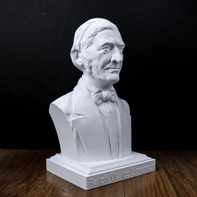 Ralph Waldo Emerson Bust, American Essayist Statue, Concord Writer ...