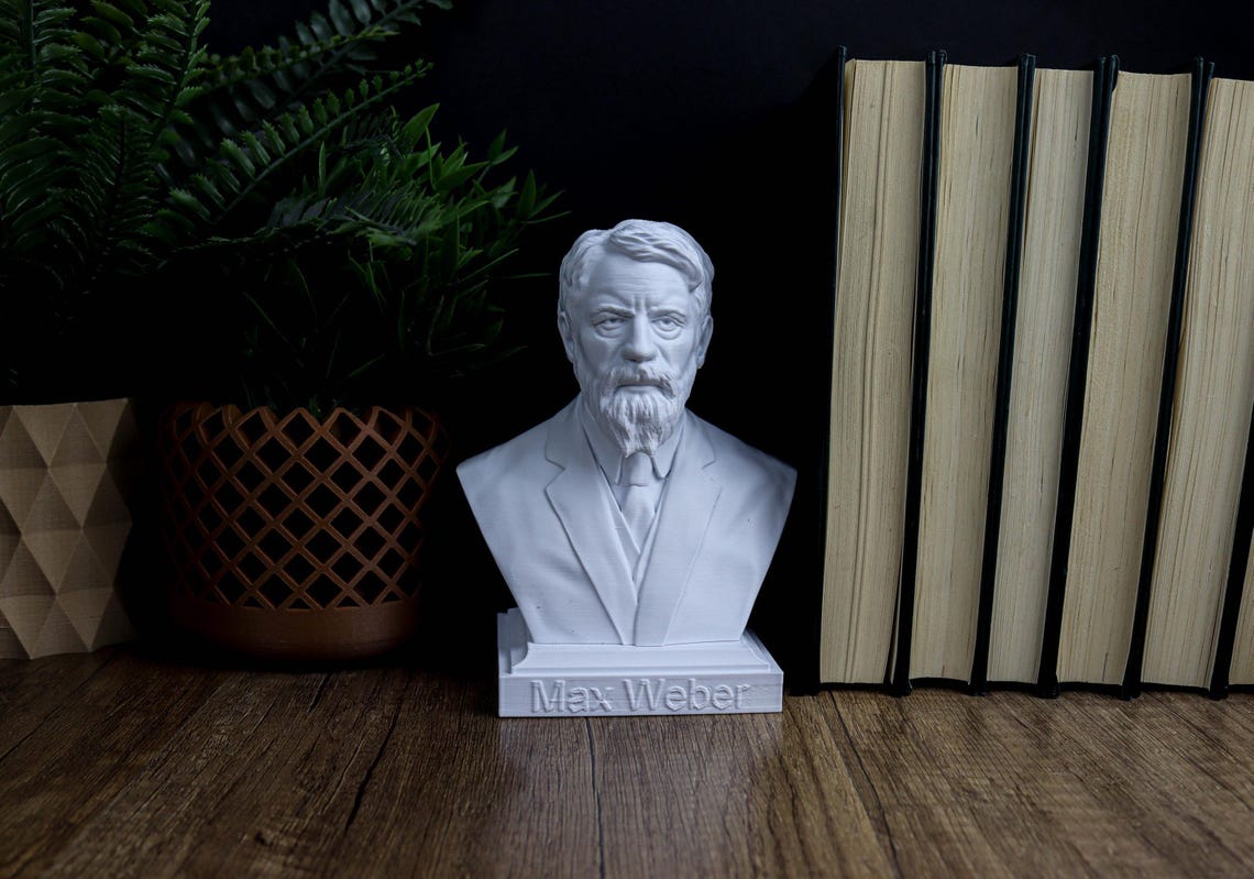 Max Weber Bust, Sociology and Philosophy Sculpture for Bookshelf and ...