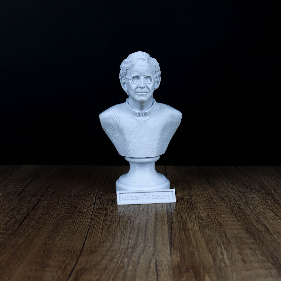 Noam Chomsky Bust, Linguistics Genius Statue, Gift for Intellectuals - Etsy