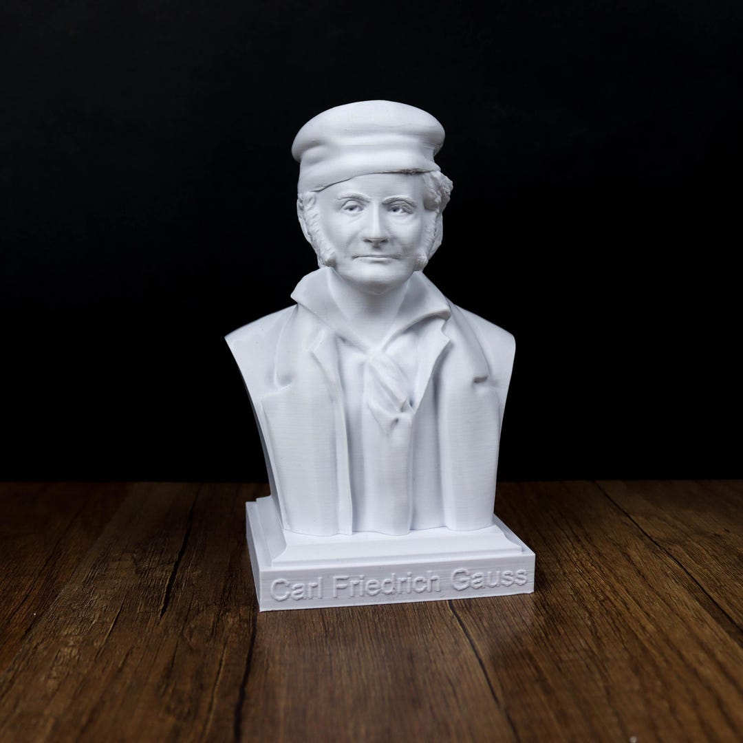 Carl Friedrich Gauss Bust, Mathematician Statue for Bookshelf and ...