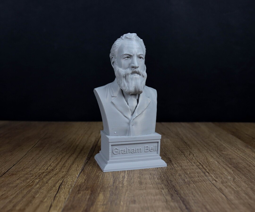 Alexander Graham Bell Bust, 3d Printed Statue, Sculpture Decoration ...