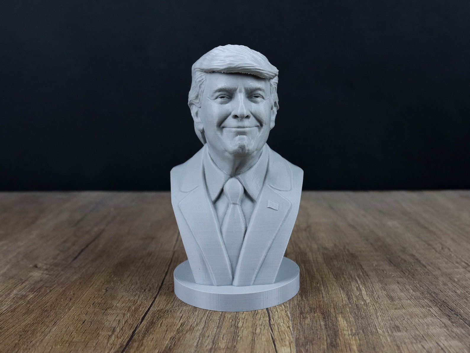 Smiling Donald Trump Bust 45th American President Sculpture - Etsy