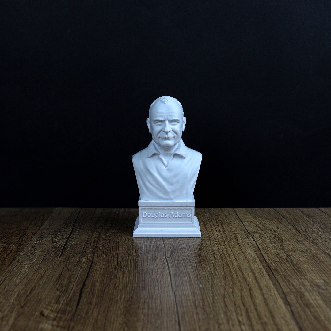 Douglas Adams Bust, Galactic Explorer Statue - Etsy