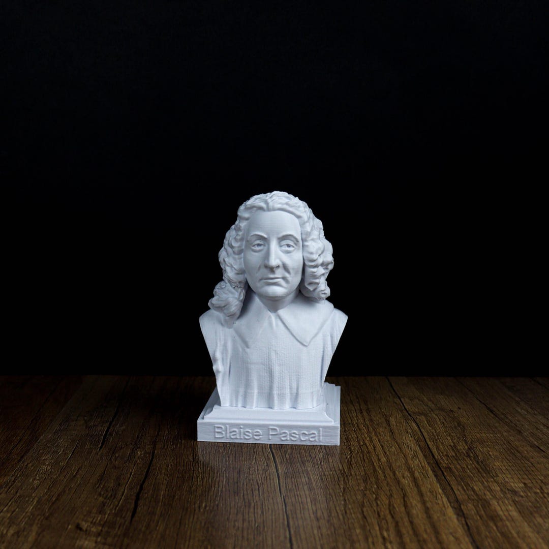 Blaise Pascal Bust, Philosopher Sculpture - Etsy