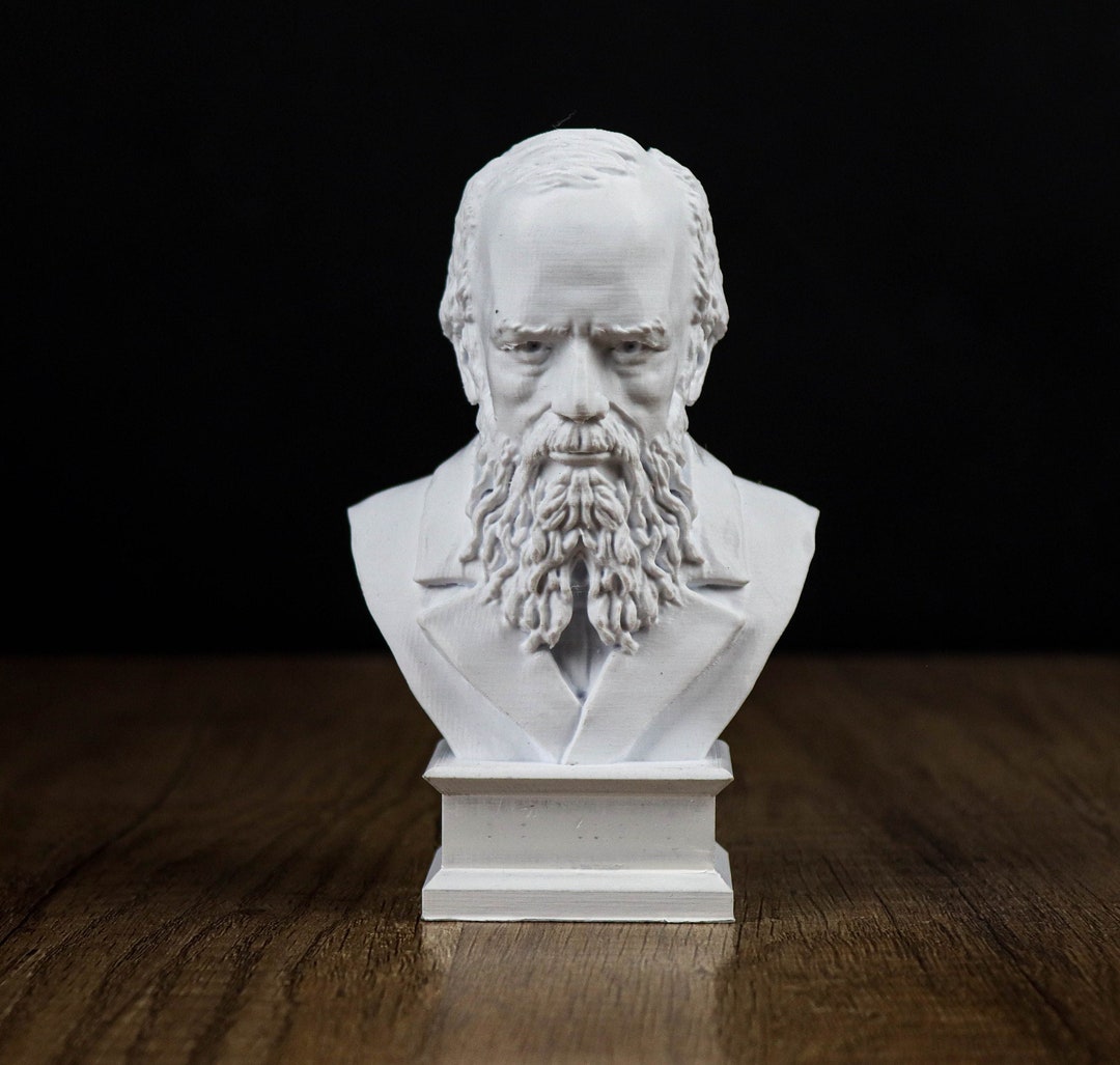 Fyodor Dostoevsky Bust, Russian Novelist Statue, Gift for Poetry - Etsy