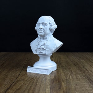 John Adams Bust, Founding Father Sculpture, Second President of the ...