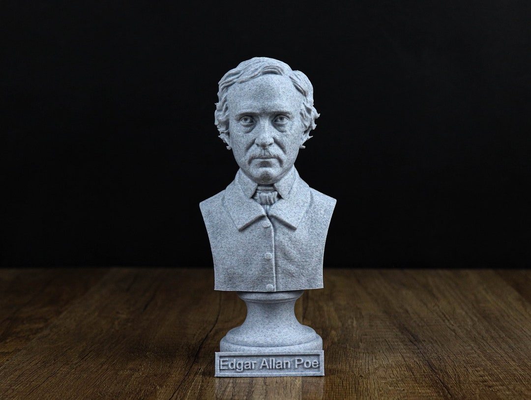 Edgar Allan Poe Bust Sculpture - Etsy