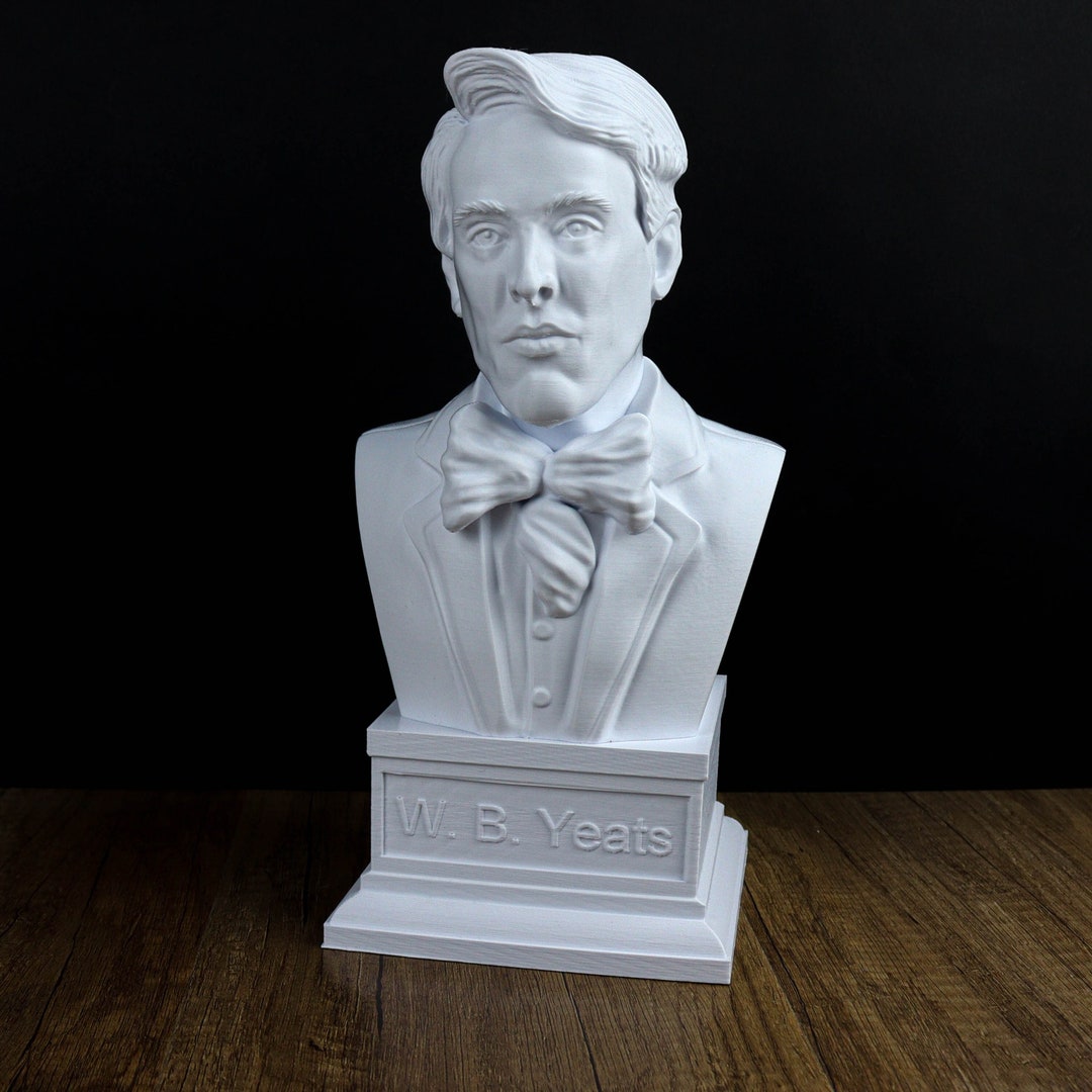William Butler Yeats Bust, Literary Home Decor Statue - Etsy
