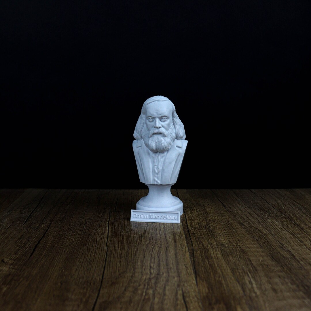 Dmitri Mendeleev Statue Bust, Scientific Genius Home Decor - Etsy