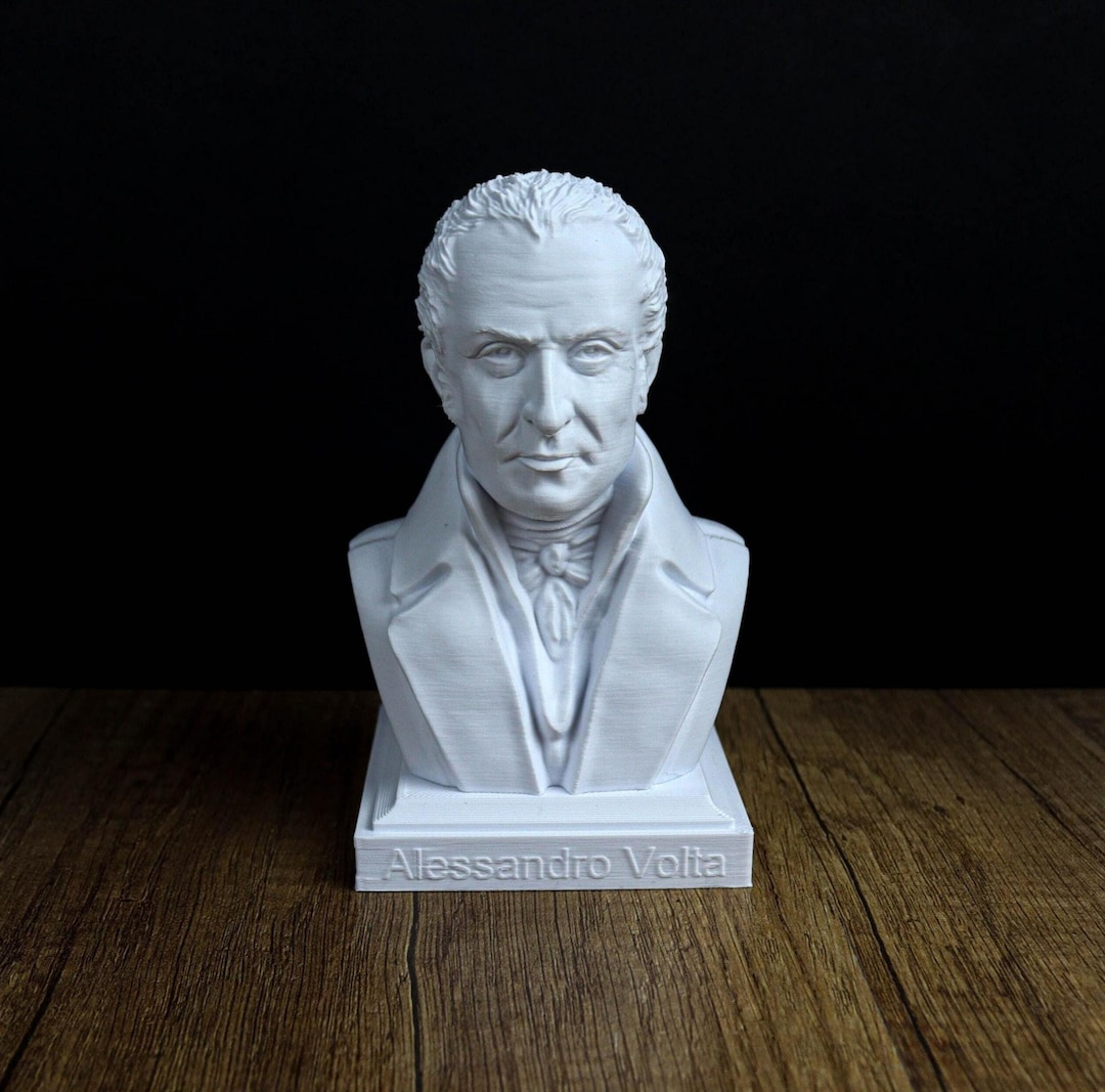 Alessandro Volta Bust, Italian Physicist and Chemist Sculpture, Unique ...
