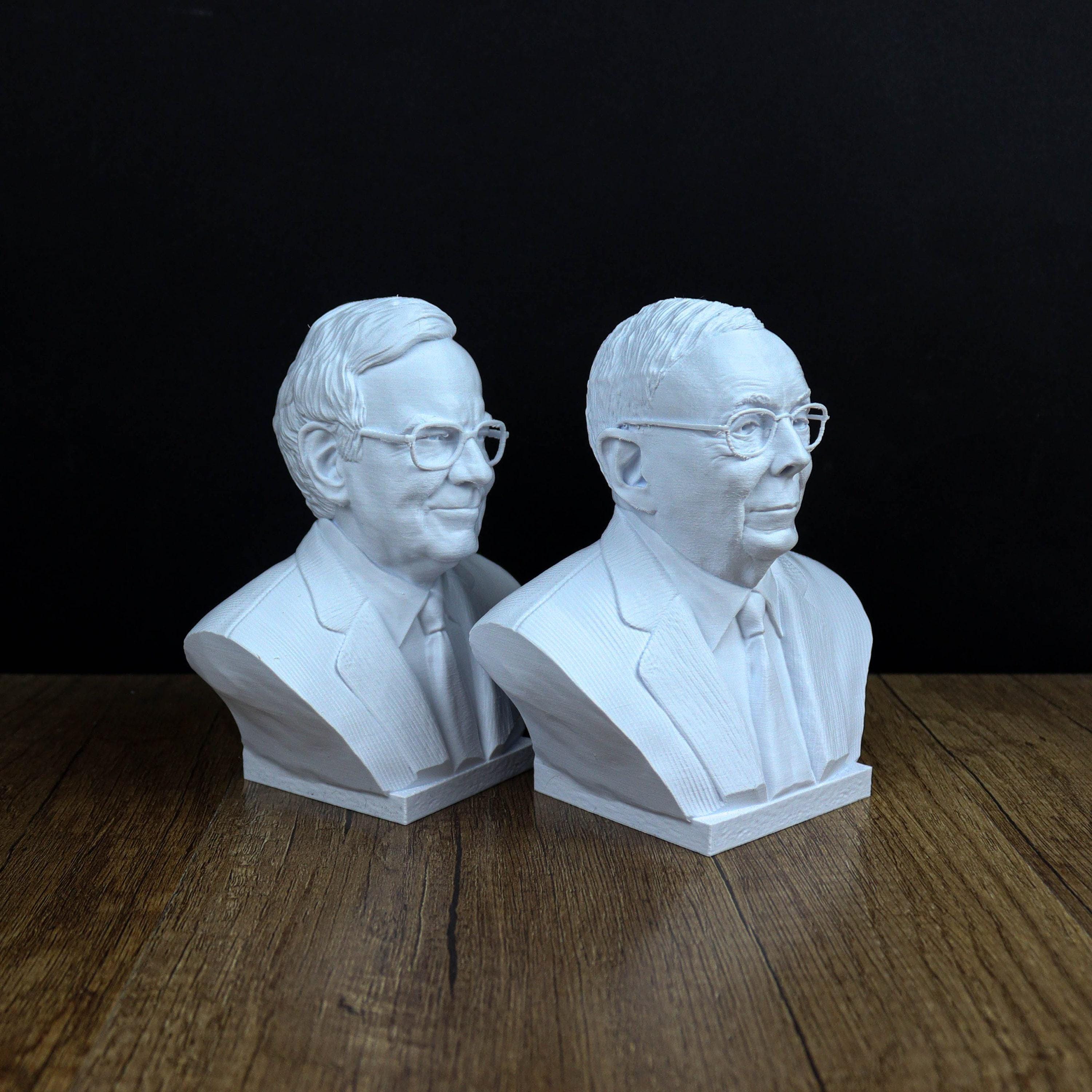 Warren Buffett and Charlie Munger Bust - Etsy