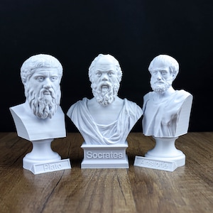 Socrates, Aristotle, Plato Busts Value Pack, Greek Philosophers Statues ...