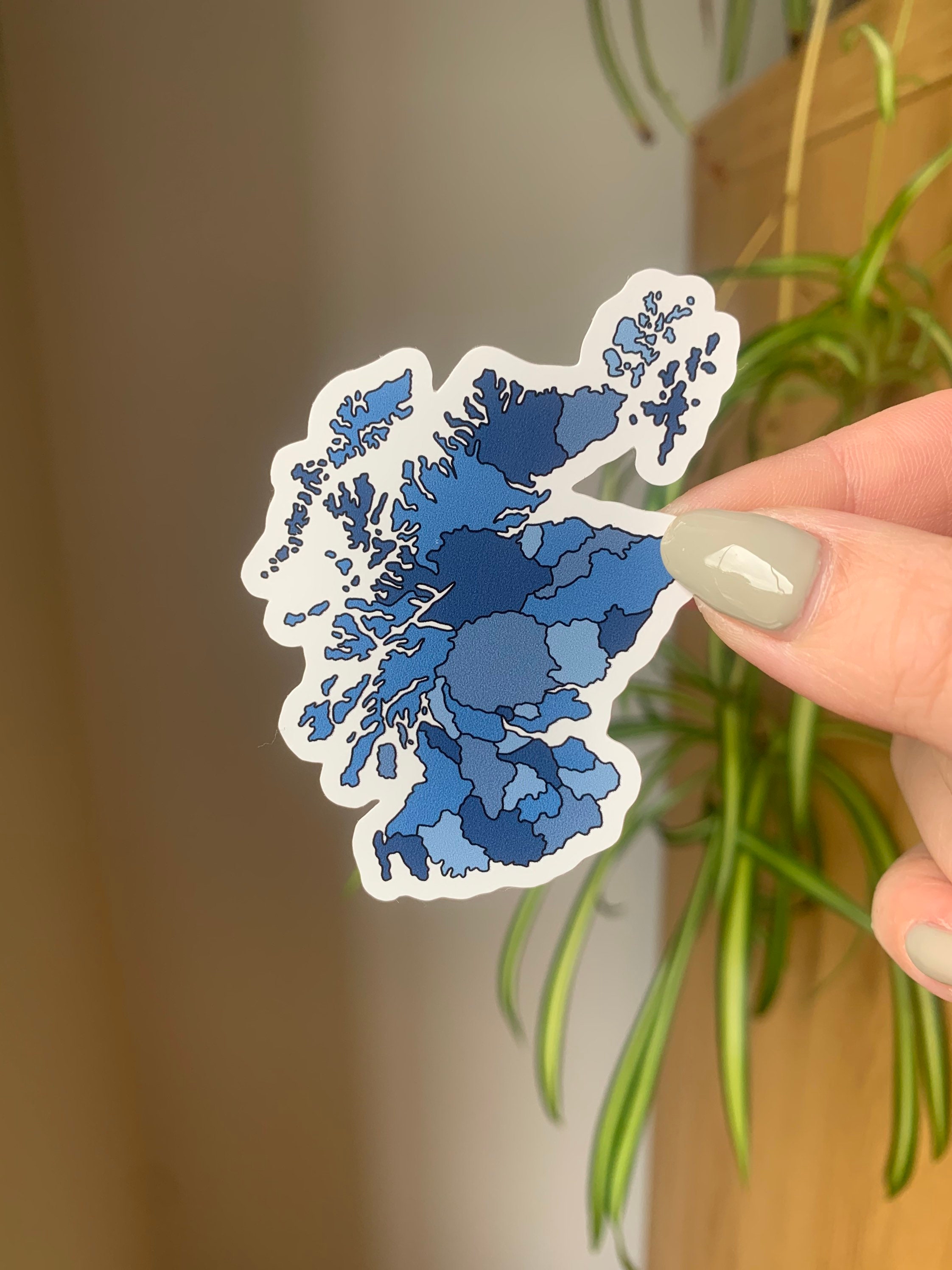 Scotland Map Sticker Perfect for Scrapbooking Journaling - Etsy