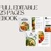 Editable Cookbook Template - Customizable Recipe Book | Ebook Template ...