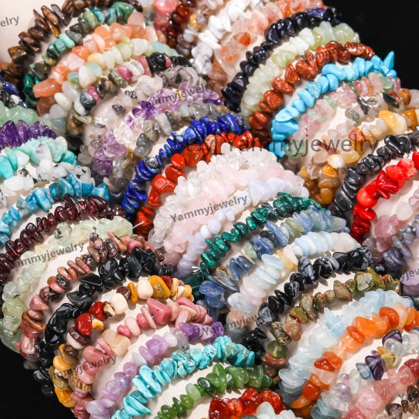 Stretch Gemstone Bracelets - Etsy