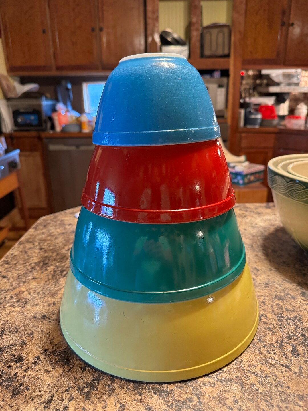 Vintage Pyrex Primary Set - Etsy