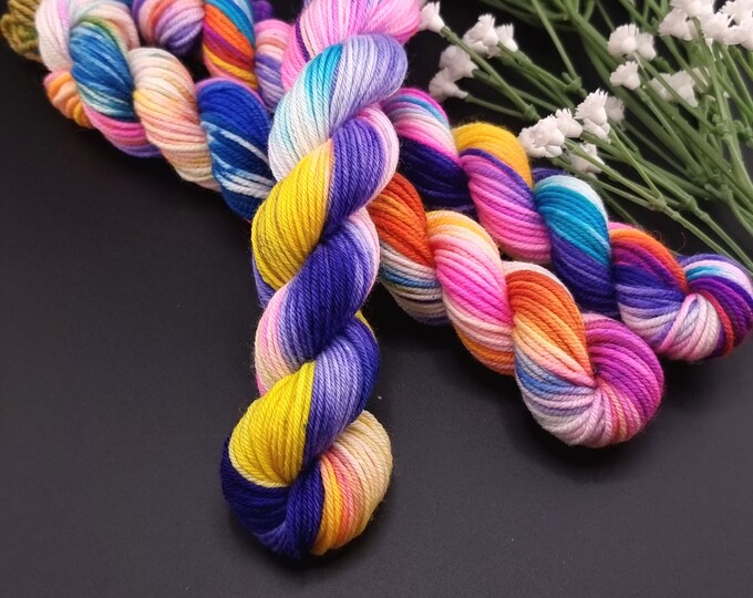 Scrappydoo's V33 20g Skeins, DK and Sock Yarn, Hand Dyed Yarn, All ...