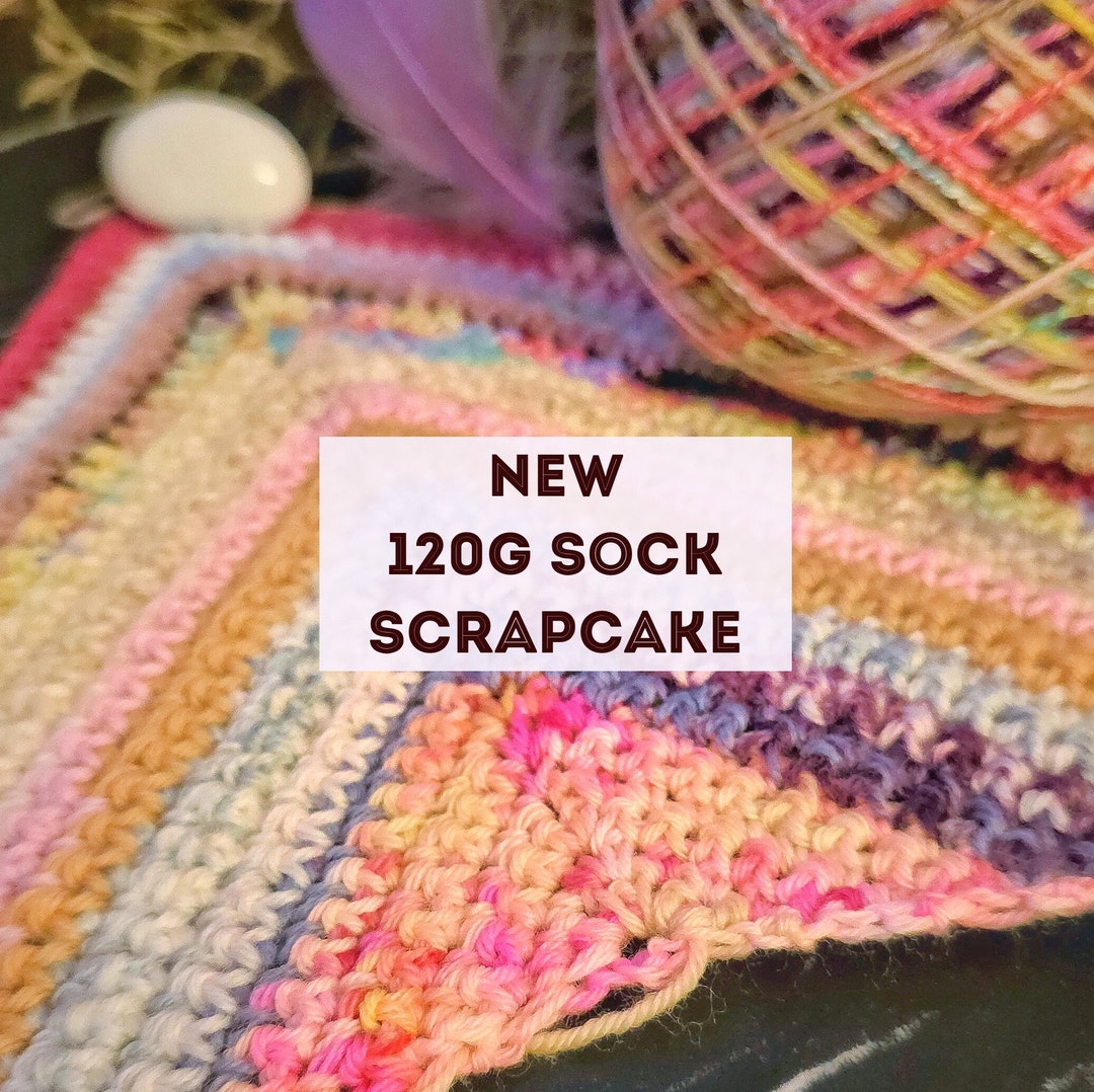 NEW SOCK Scrapcake Totally Random 120g, Sock/4 Ply Yarns, Ruffles Hand ...