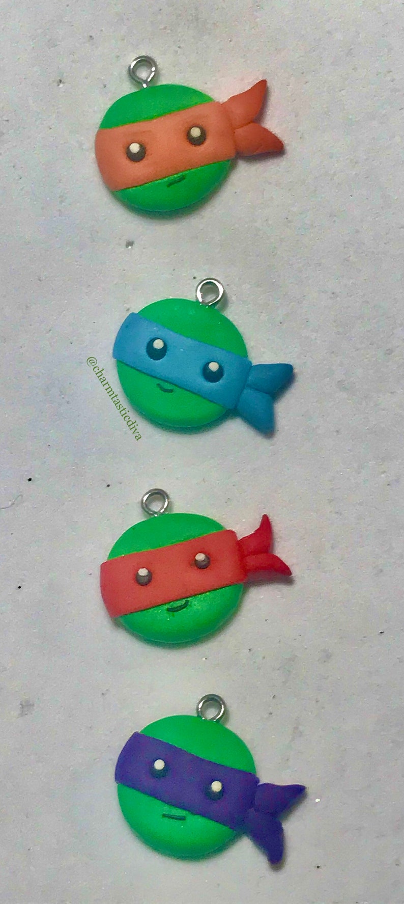 Teenage Mutant Ninja Turtles Polymer Clay Charm - Etsy