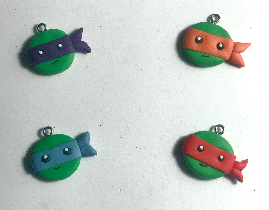 Teenage Mutant Ninja Turtles Polymer Clay Charm - Etsy