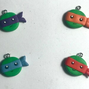 Teenage Mutant Ninja Turtles Polymer Clay Charm - Etsy